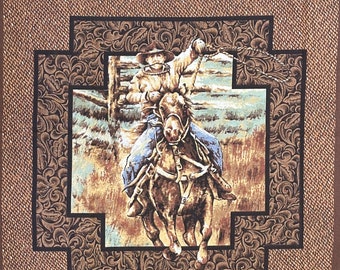 Cowboy Fabric Panel | Etsy