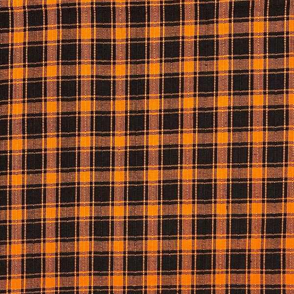 Orange Plaid Fabric - Etsy