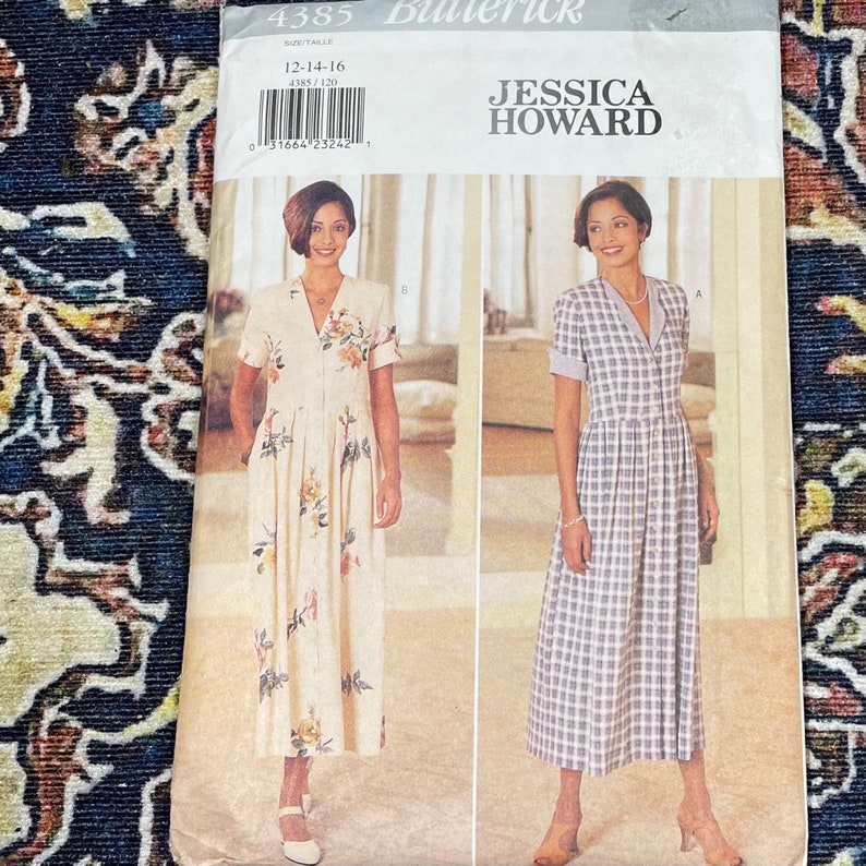 Misses Loose Fitting Dress Pattern Butterick 4385 UNCUT - Etsy Misses Loose Fitting Dress Pattern Butterick 4385 UNCUT - Etsy