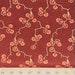 Red Calico Fabric, Floral, Andover Fabrics, Di Ford Hall, Anne English ...