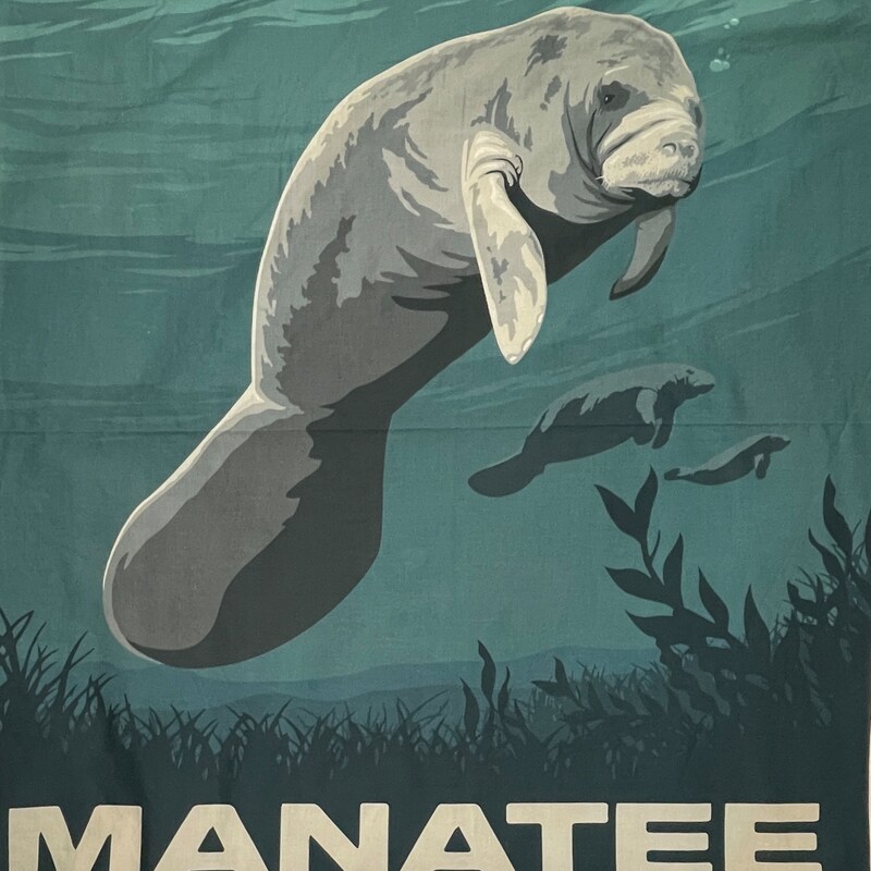 Manatee Fabric - Etsy