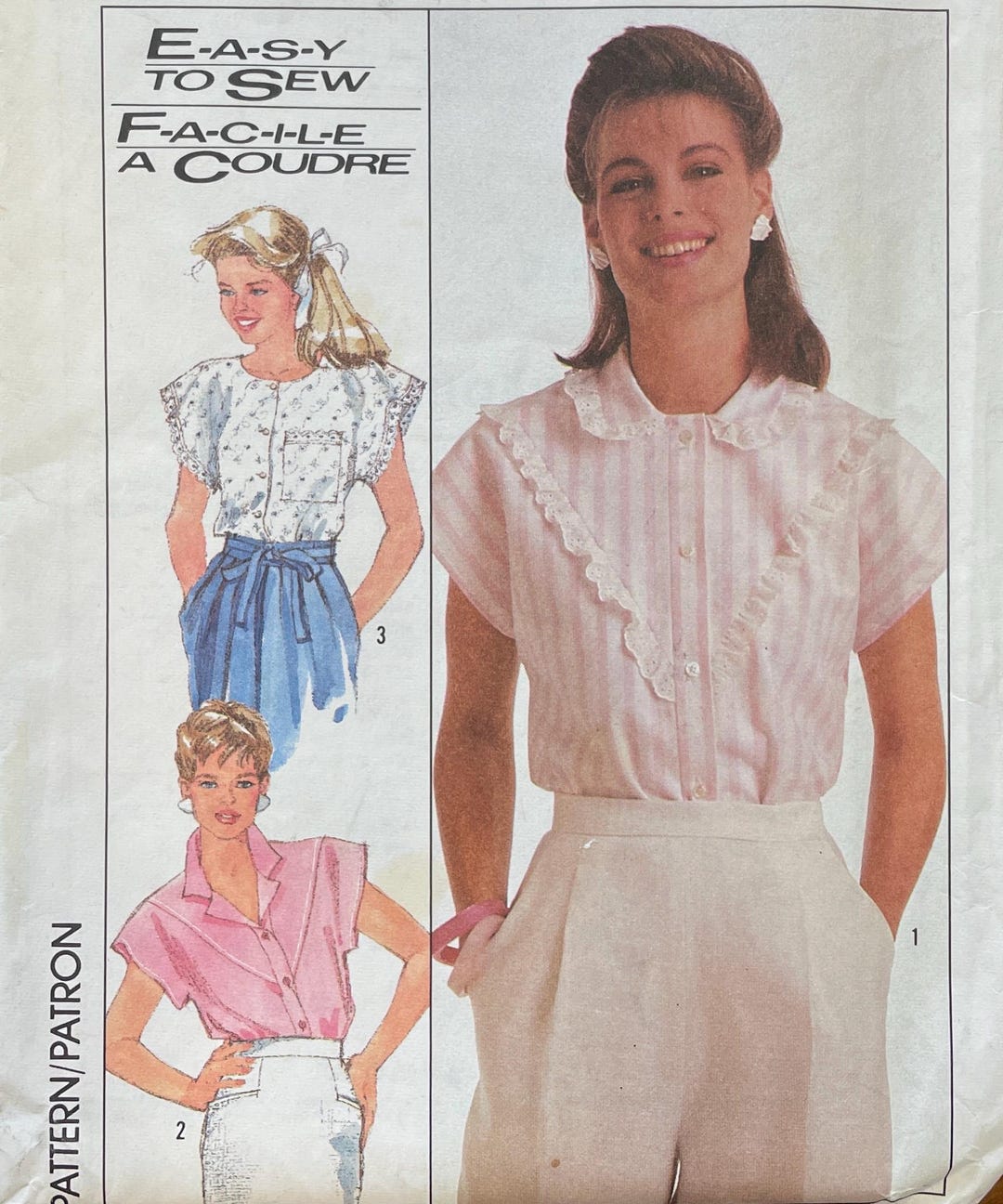 Easy Button Front Top Pattern, Simplicity 8083, UNCUT - Etsy