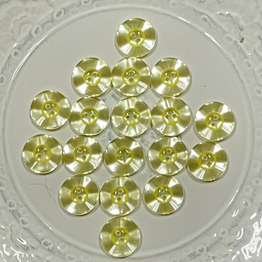 Vintage Shiny Pale Yellow Button Lot, Small, Medium, Large - Etsy