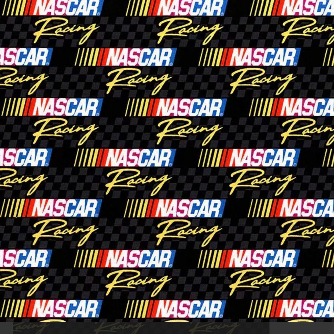Nascar Racing Cotton Fabric, Race Track, Race Car, Man Cave, Matchbox ...