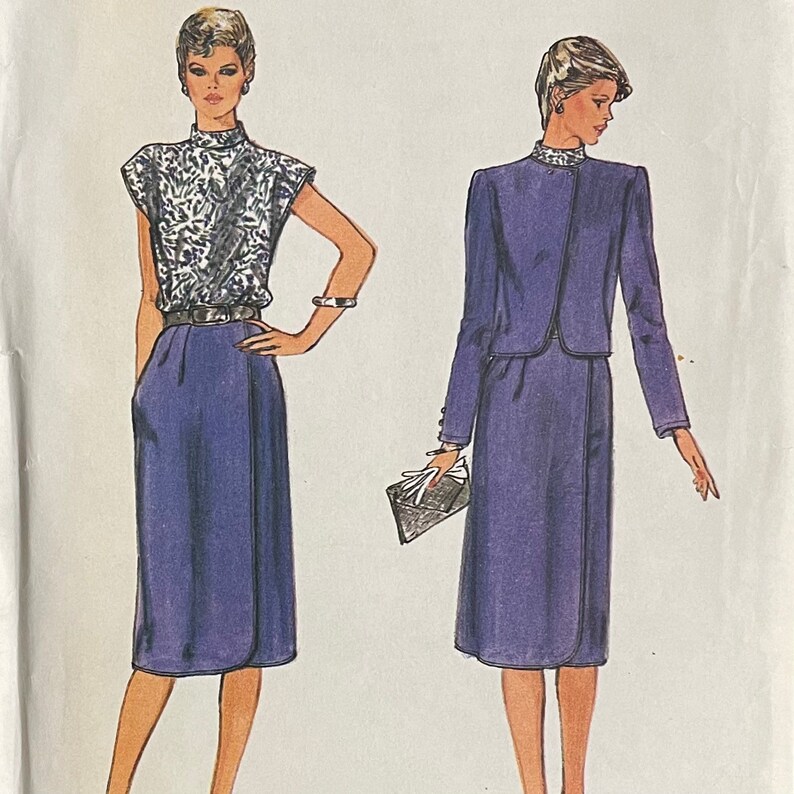 Easy Dress and Jacket Pattern, Vogue 7892, UNCUT - Etsy