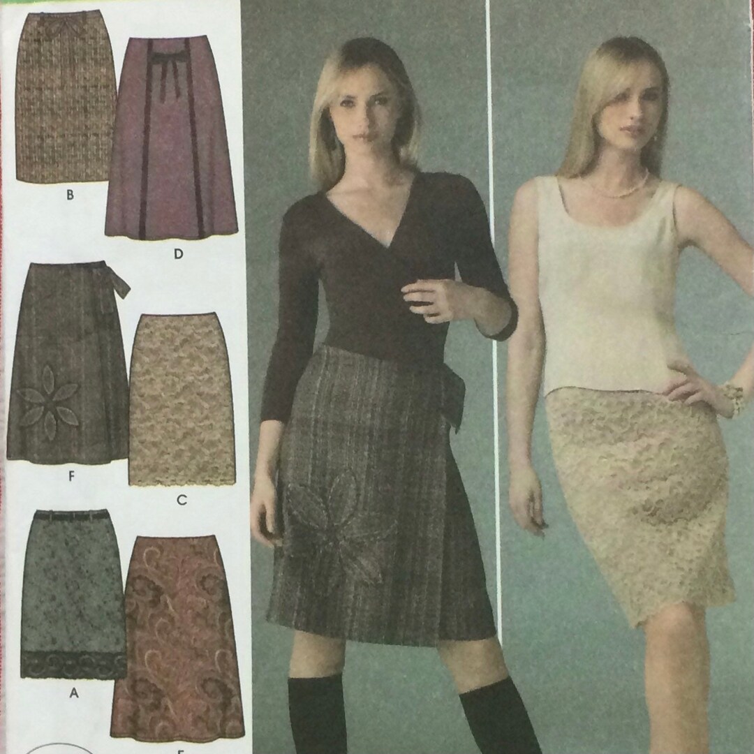 Misses Slim Skirt Pattern, Flared, Simplicity 4422, UNCUT - Etsy