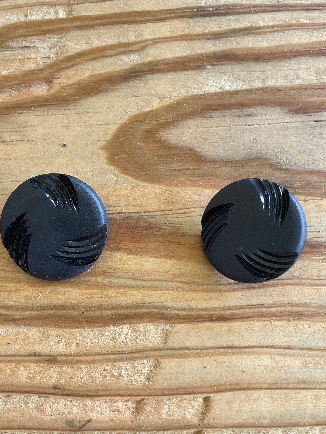 Vintage Black Buttons - Etsy