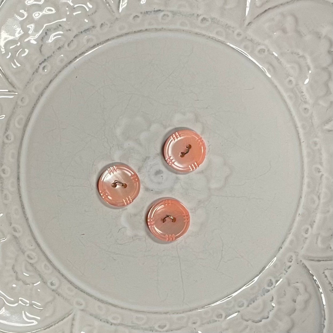 Vintage Loose Peach Shell Buttons, Mother of Pearl - Etsy
