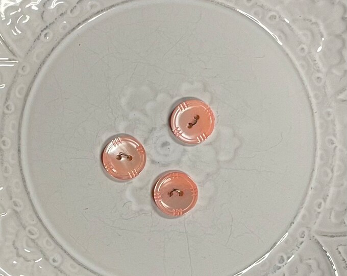 Vintage Loose Peach Shell Buttons, Mother of Pearl - Etsy