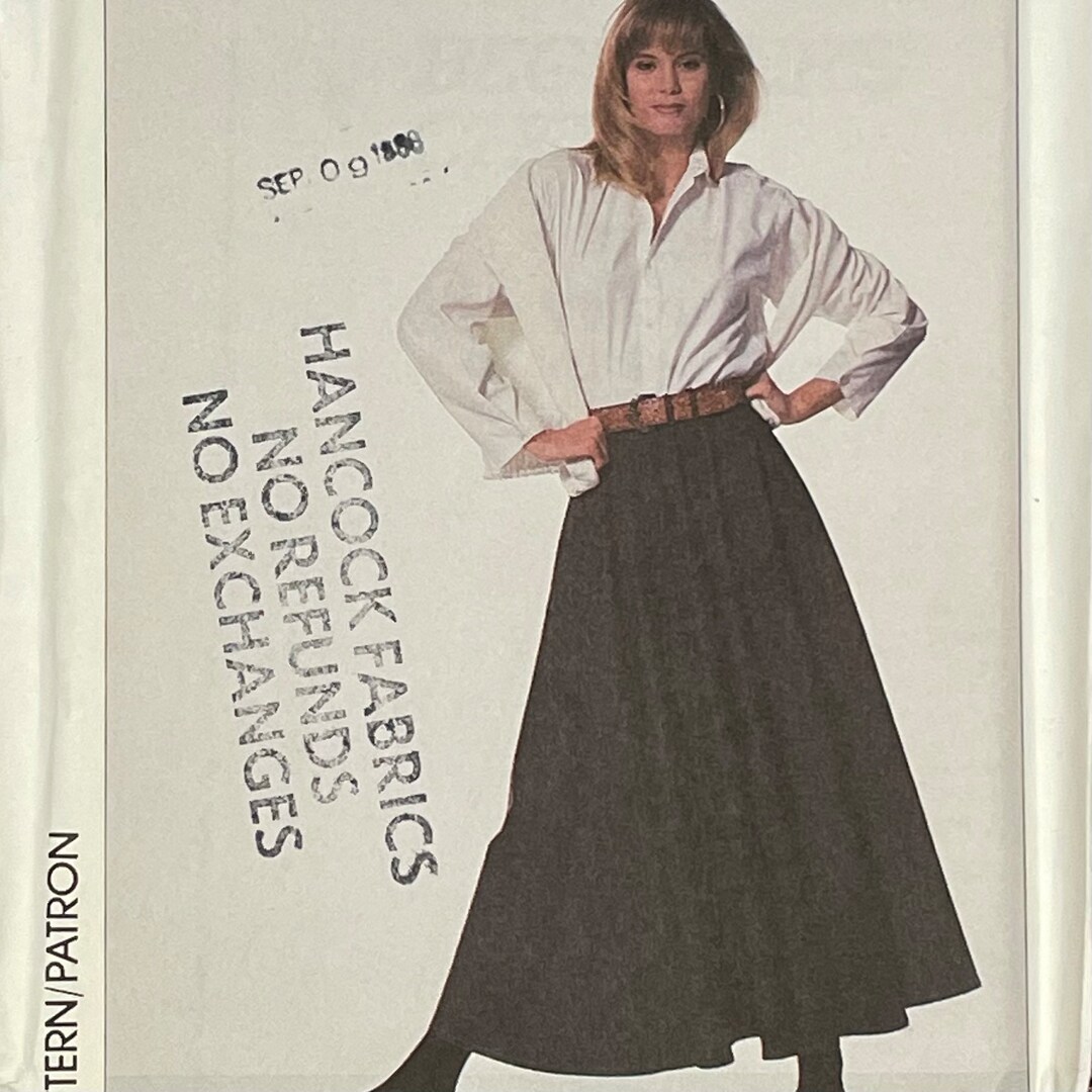 Easy Circle Skirt Pattern, Full, Circular, Beginners Choice, Simplicity ...