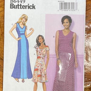 Easy Pullover Knit Dress Pattern, Butterick 6449, UNCUT - Etsy