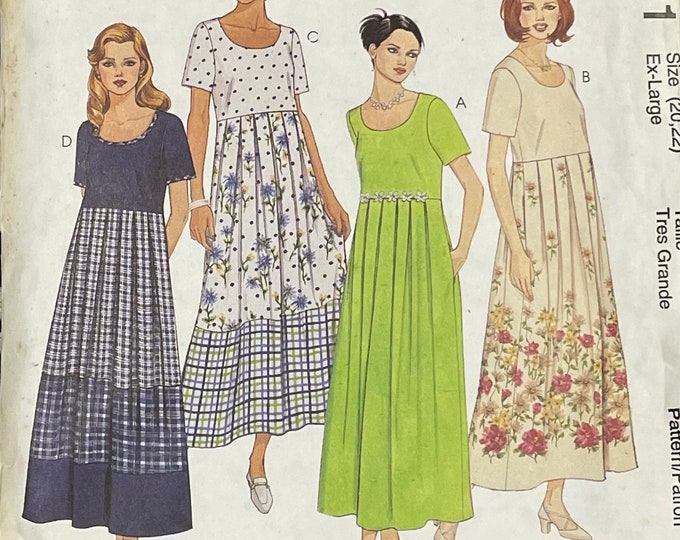 Vintage Loose Fitting Pullover Dress Pattern, Mccalls 8791, UNCUT - Etsy