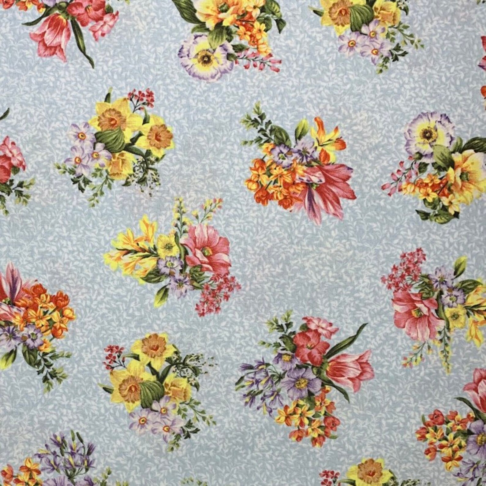 100% Cotton Wildflowers Floral Fabric Pastel Wildflower | Etsy