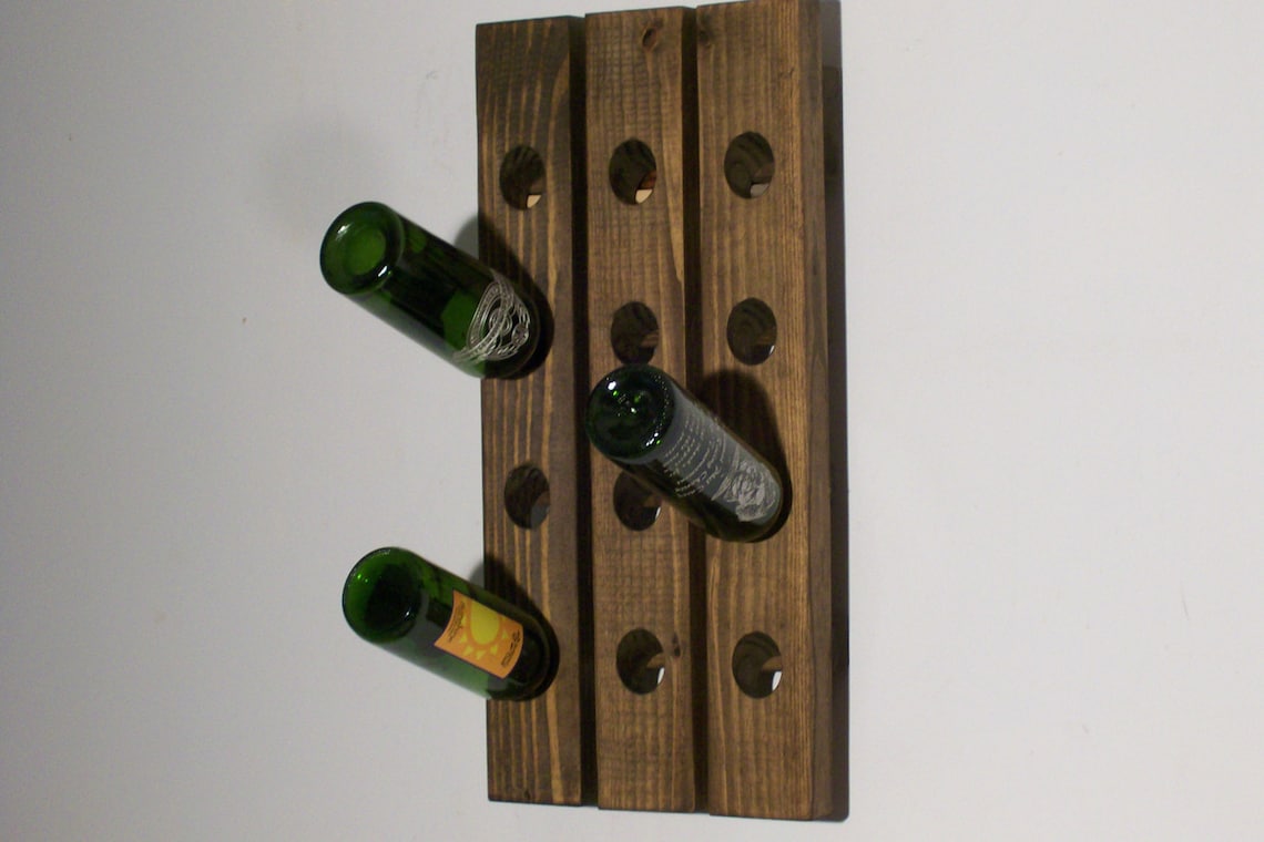 Wine Riddling Rack Wall Hanging Wine Rack - Etsy