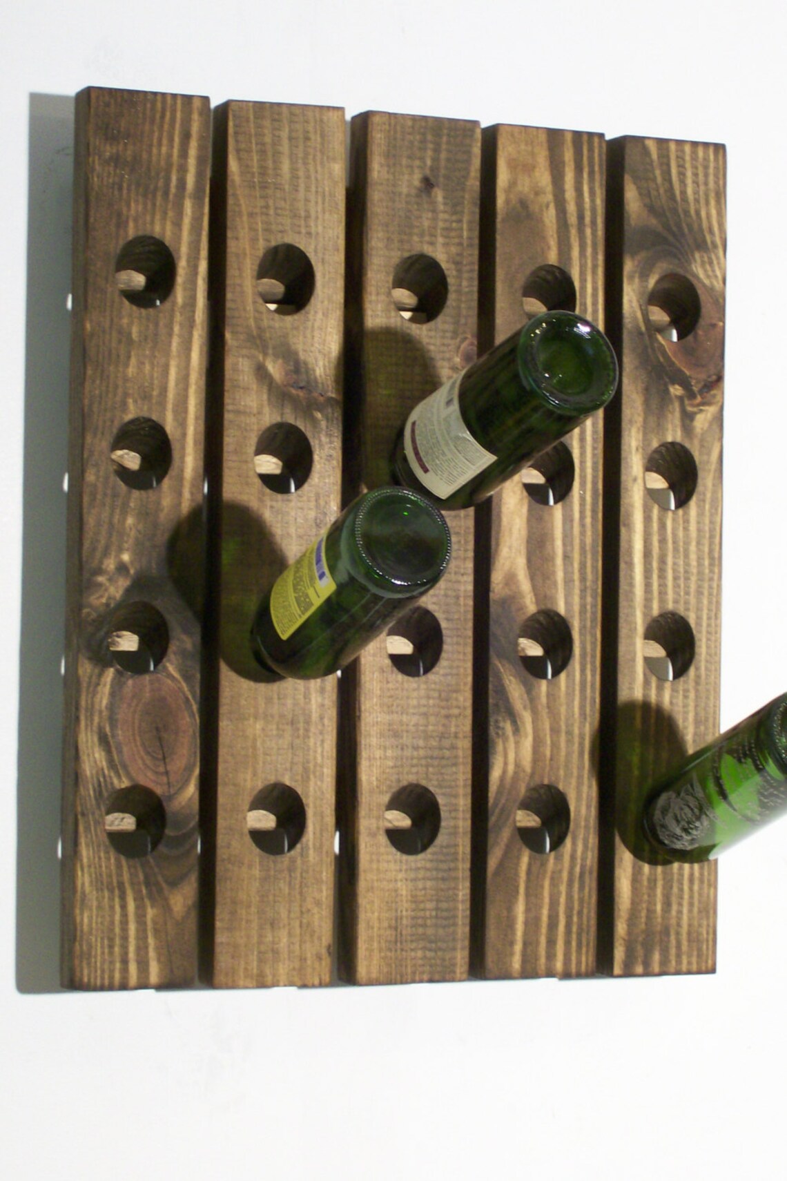 Barnwood Wine Rack 20-bottle | Etsy