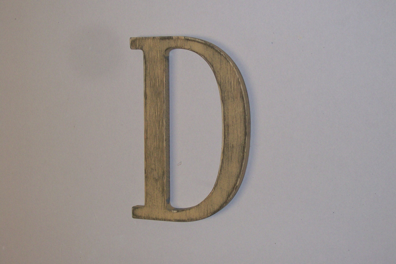 Initial Distressed Wood Letter D 12-inch Initial Choice of | Etsy