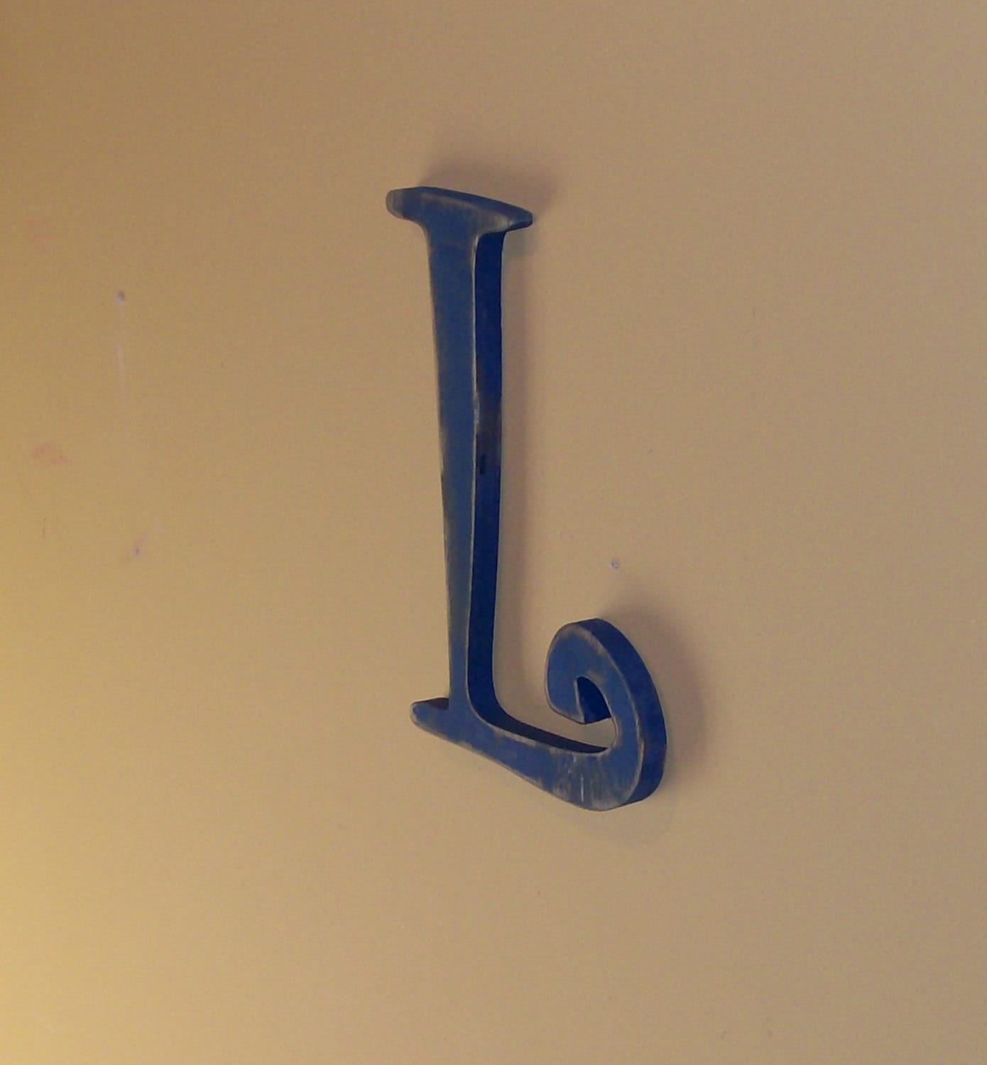 Nursery Letter L Wood 12 Inch Rustic Wall Decor Choice of Letter and ...