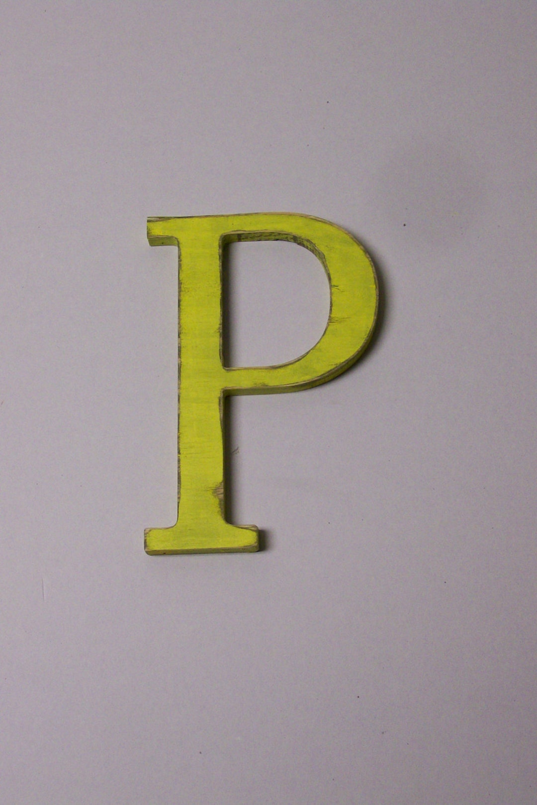 Distressed Wood Letter P 12-inch Initial Choice of Letter and Color! - Etsy