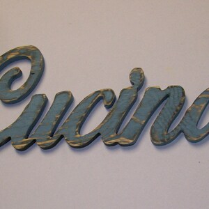 Cucina Sign Wood Kitchen Decor Shabby Distressed Wood - Etsy