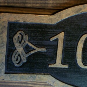 Custom Carved Address Sign Large Antique Brass-finished - Etsy