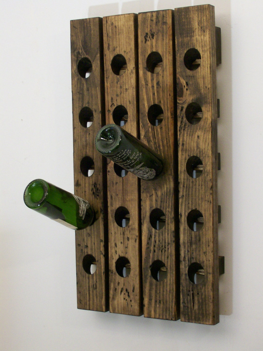 French Riddling Rack Distressed Wood Traditional Style - Etsy