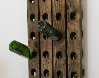 Riddling Board Wine Rack Distressed Wood | Etsy