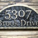Wood Address Sign: Custom Carved Antique Brass Finished - Etsy