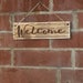 Carved Wood Welcome Sign - Etsy