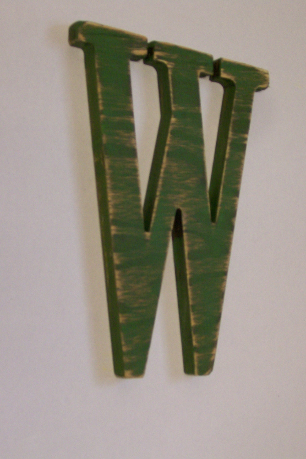 12-inch Distressed Wood Letter W Choice of Letter and Color! - Etsy