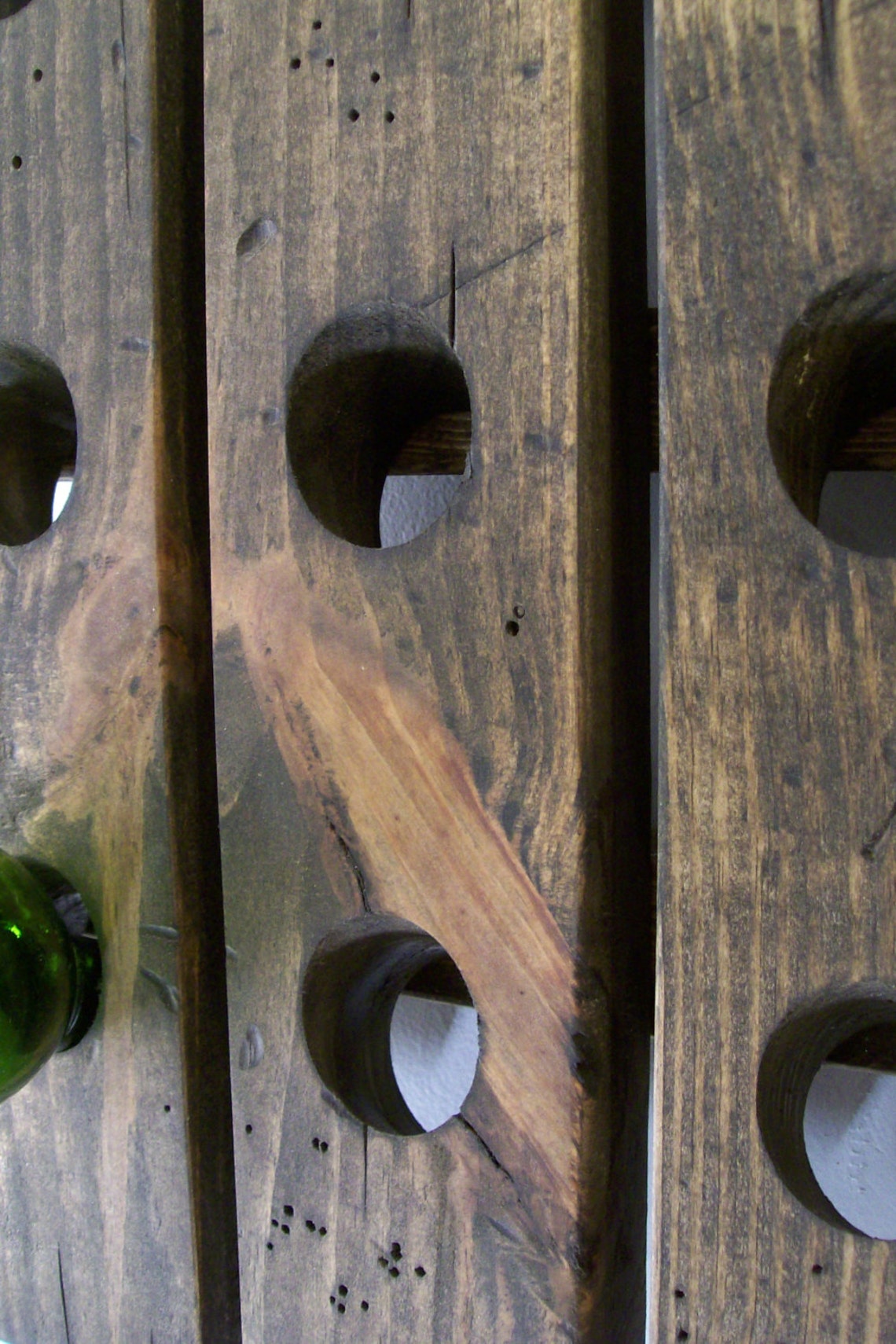 Riddling Board Wine Rack Distressed Wood | Etsy