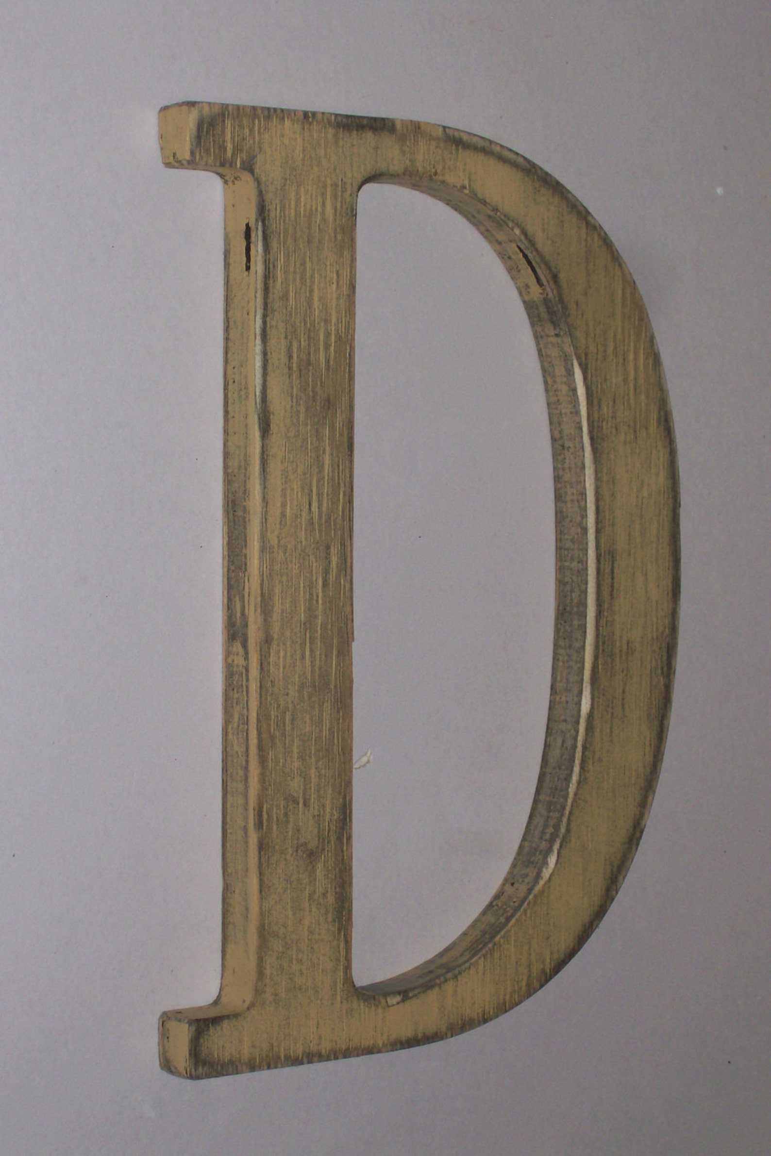 Initial Distressed Wood Letter D 12-inch Initial Choice of | Etsy