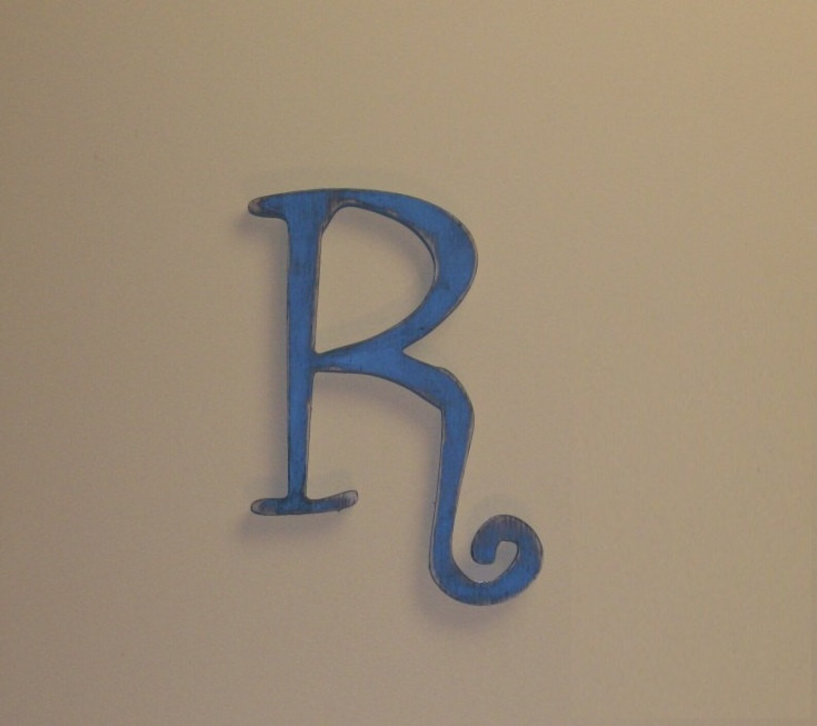 Fancy Wood Letter R Distressed 12 inch Rustic Wall Decor | Etsy