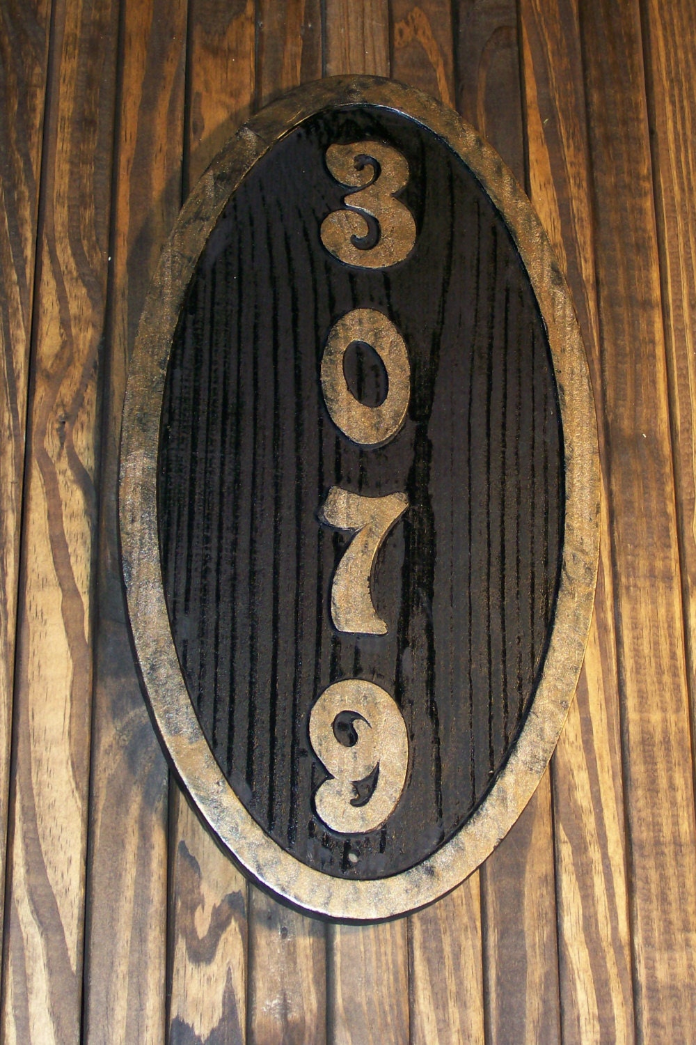 Address Sign Oval Antique Brass Finished Large Custom Carved - Etsy