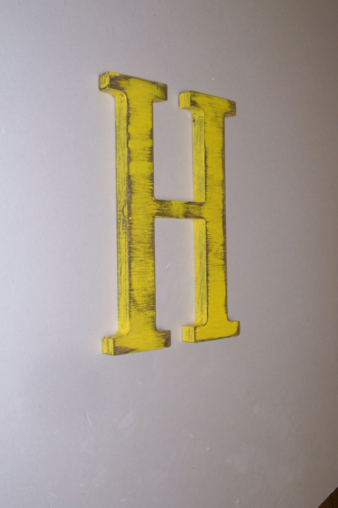 Hanging Wood Letter H 12-inch Wall Letter Distressed Initial - Etsy