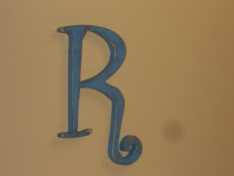 Fancy Wood Letter R Distressed 12 Inch Rustic Wall Decor - Etsy