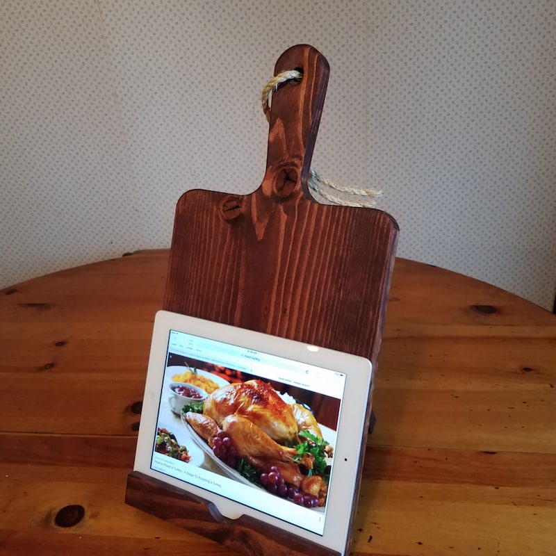 Wooden iPad Stand - Etsy
