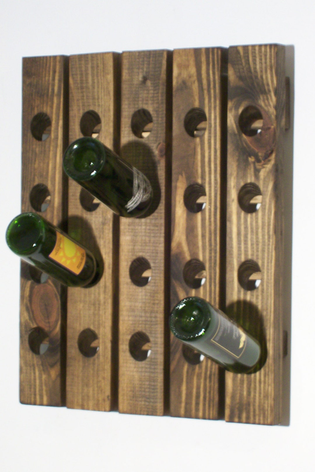 Barnwood Wine Rack 20-bottle - Etsy