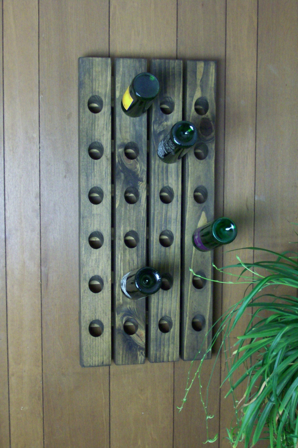 Wooden Wine Rack 24-Bottle Riddling Rack | Etsy