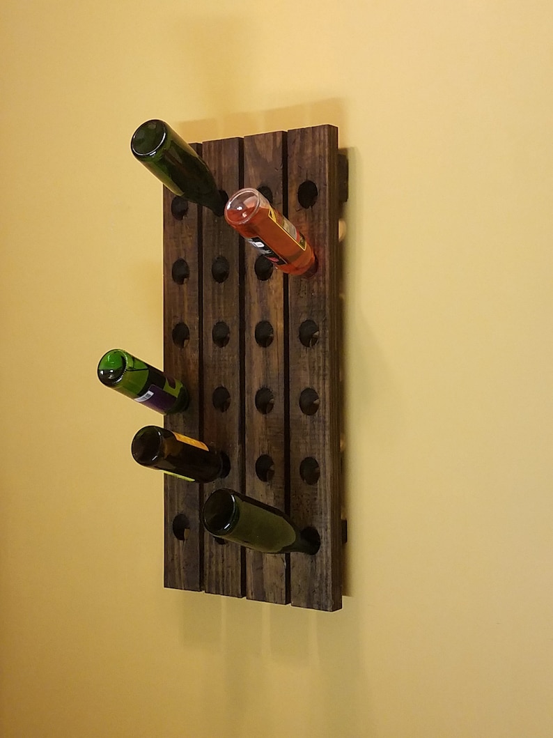 Tall Riddling Rack Distressed Wood Wine Rack - Etsy