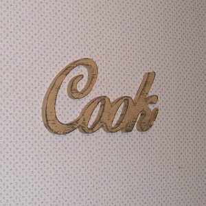 Cook Sign Distressed Wood Kitchen Decor Wall Hanging Sign - Etsy