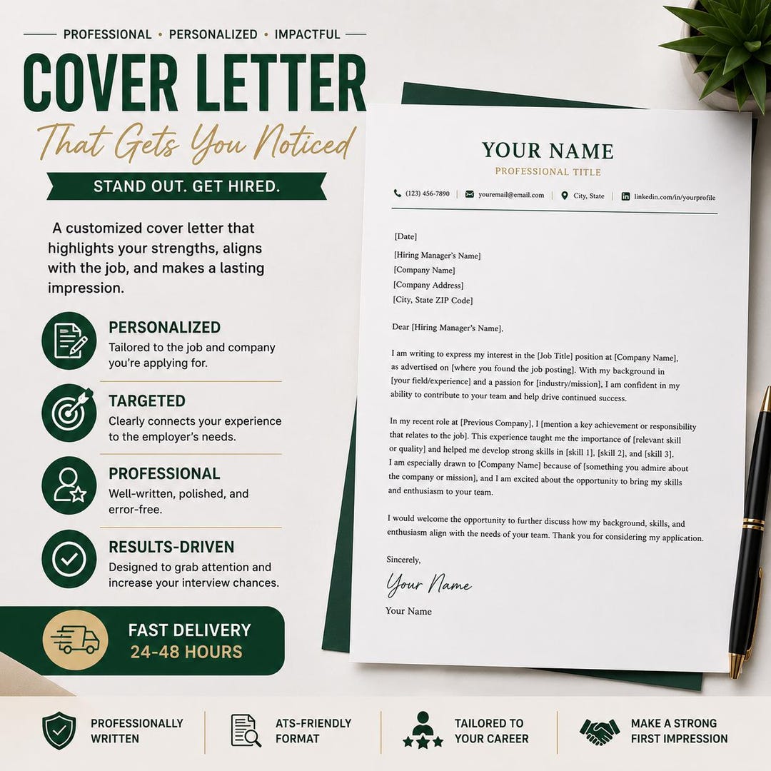 Professional ATS Cover Letter Writing Service | Personalized Job ...