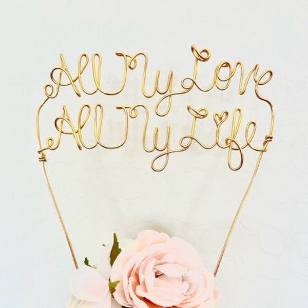 Wire Cake Topper Wedding - Etsy