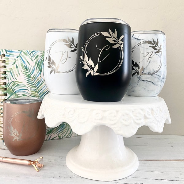 Initial Tumbler - Etsy