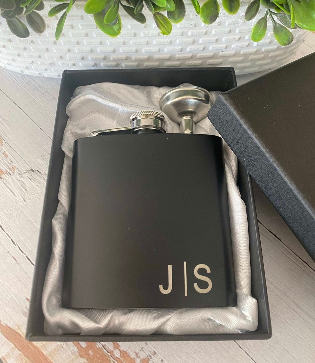 Personalized Men's Flask, Custom Flasks, Stainless Steel Flask, Engraved Whiskey Flask, Compact ...