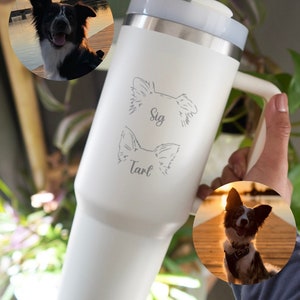 Personalized 40oz Tumbler With Handle Lid and Straw, Insulated Engraved ...