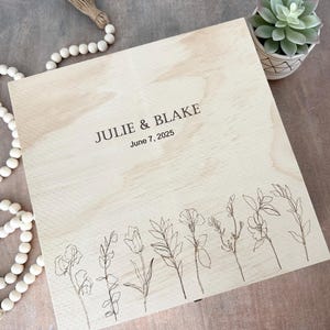 Personalized Wooden Memory Box, Custom Engraved Couple Keepsake Box ...