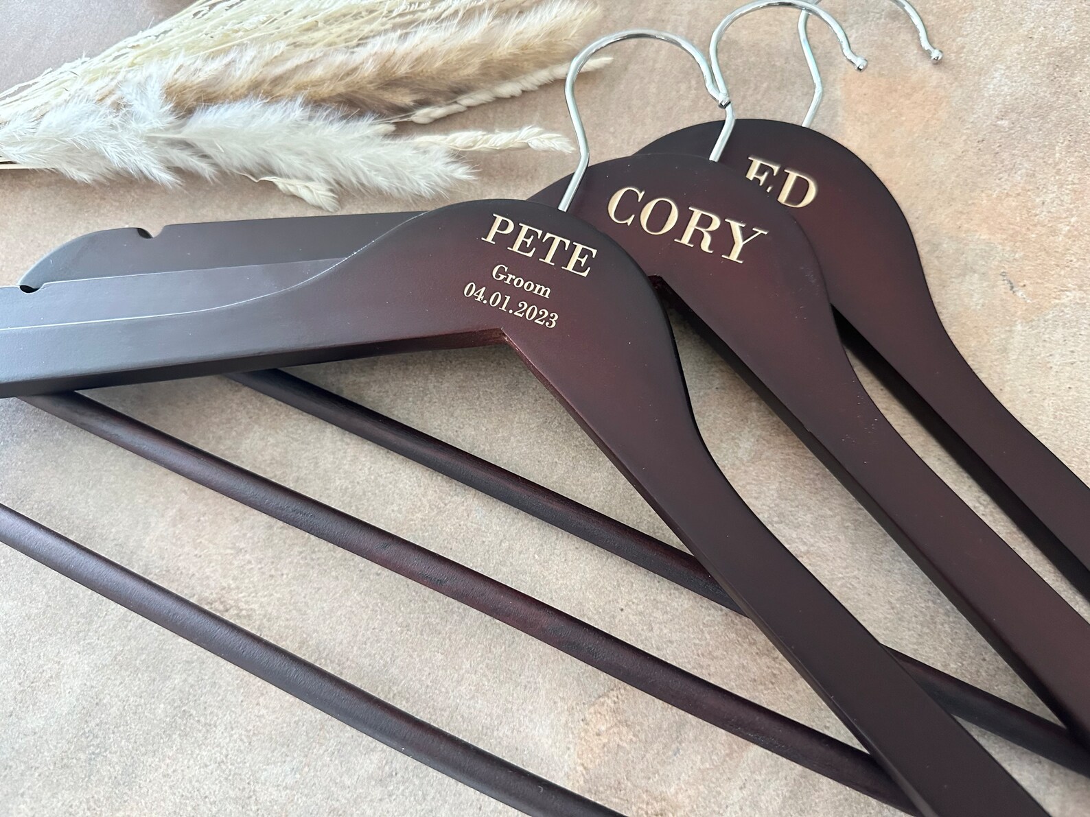 Groomsman Hangers, Groom Hanger, Groomsmen Best Man Tux Hanger, Pants ...