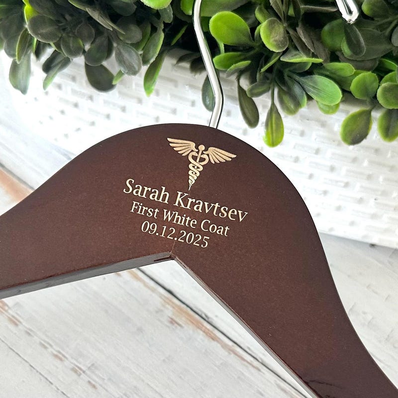 First White Coat Hangers - Etsy