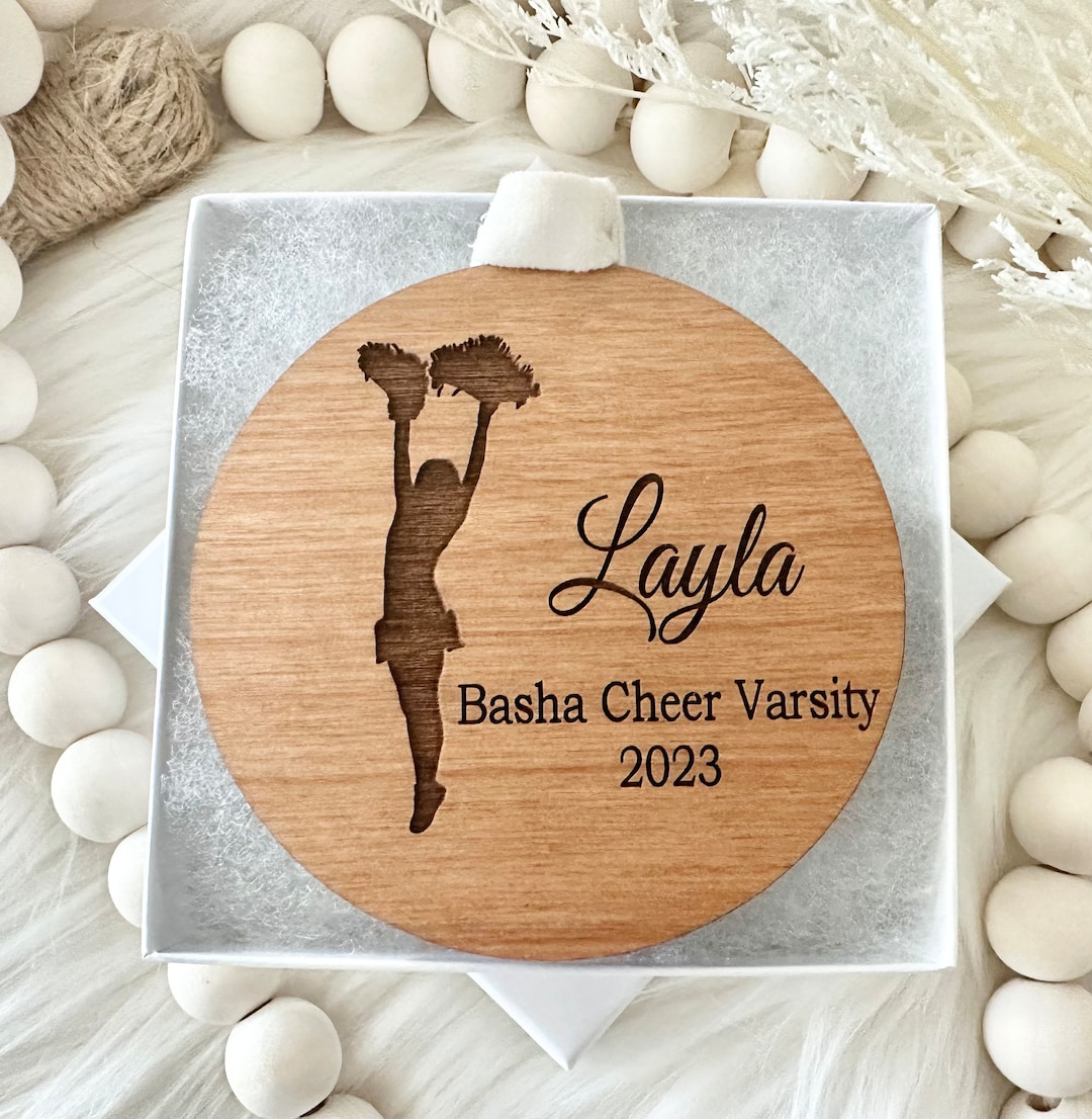 Personalized Cheerleading Ornament, Custom Cheerleader Decoration ...