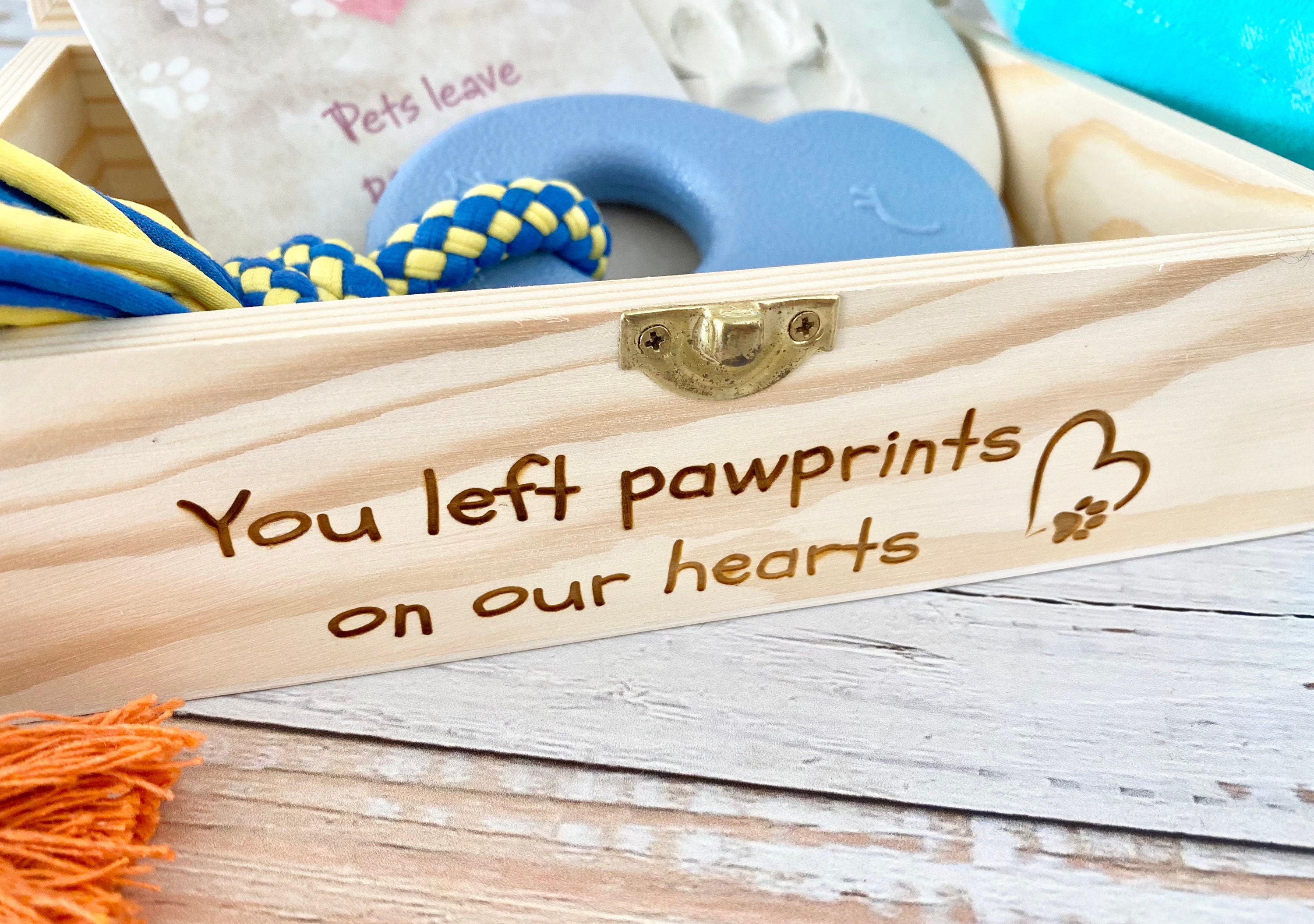 Personalized Pet Memory Box, Custom Engraved Pet Keepsake, Wooden Pet ...